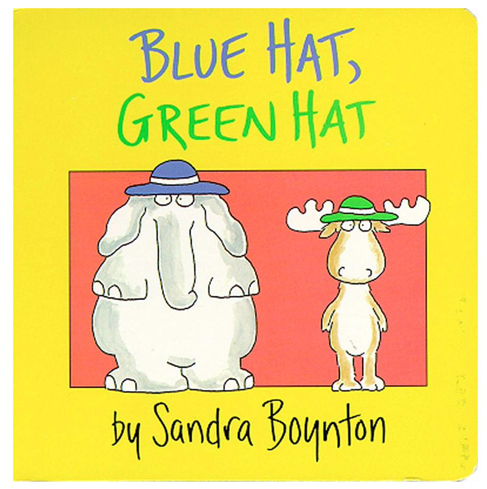 Blue Hat, Green Hat Board Book – Silver Moon Kids
