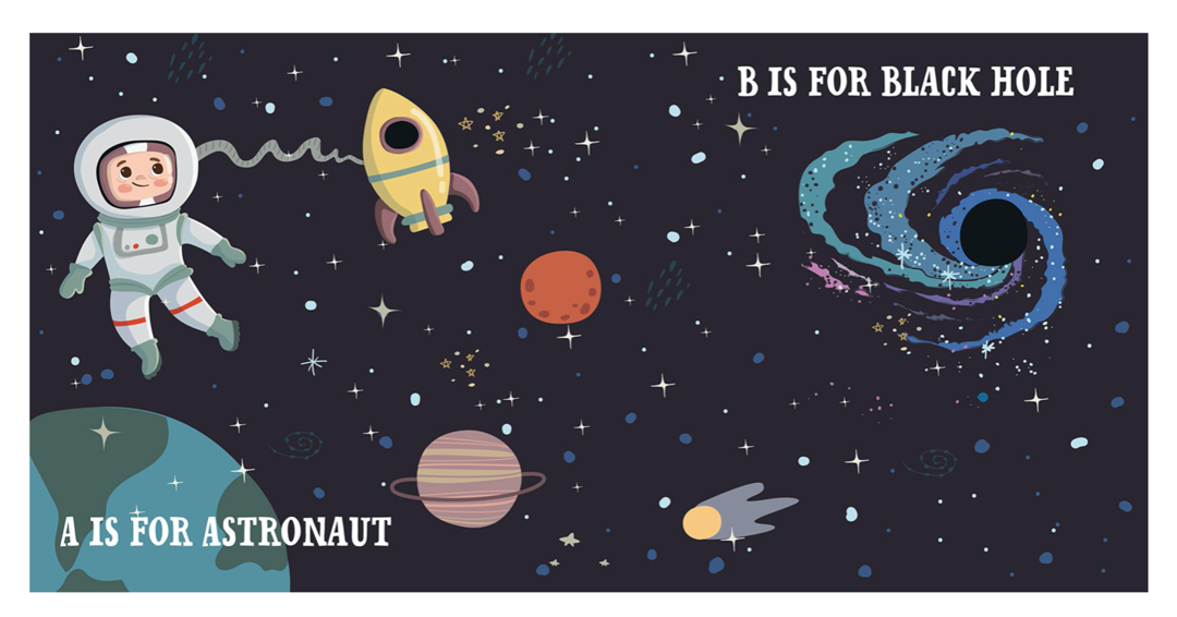 S Is For Space Board Book – Silver Moon Kids