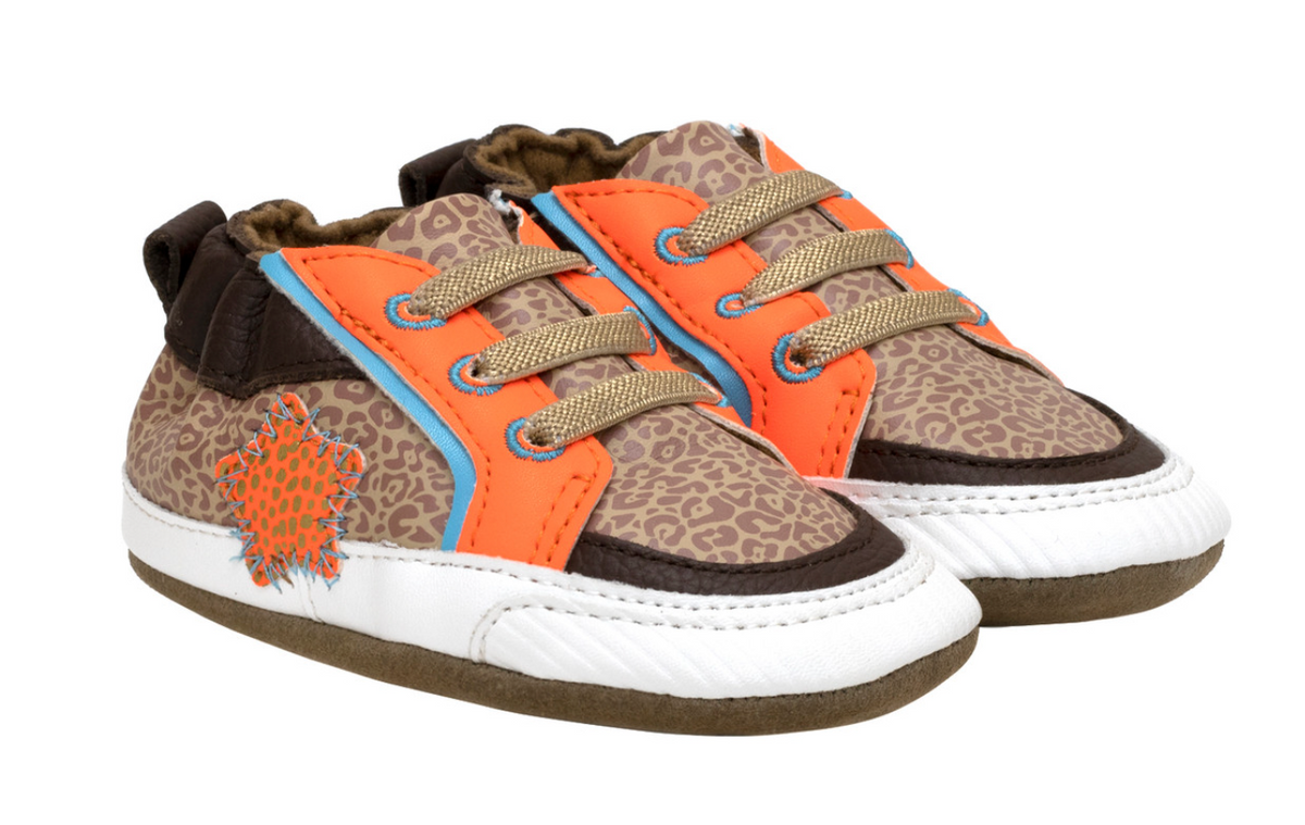 Robeez Wild Animals Soft Soles In Brown Size 6-12m – Silver Moon Kids