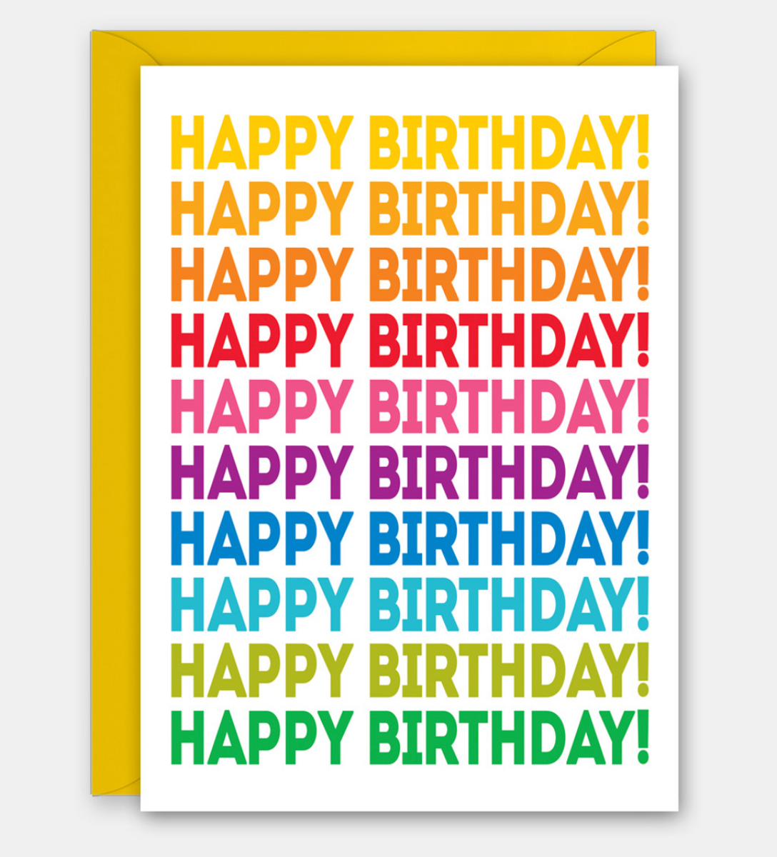 Greeting Card Happy Birthday Repeat – Silver Moon Kids
