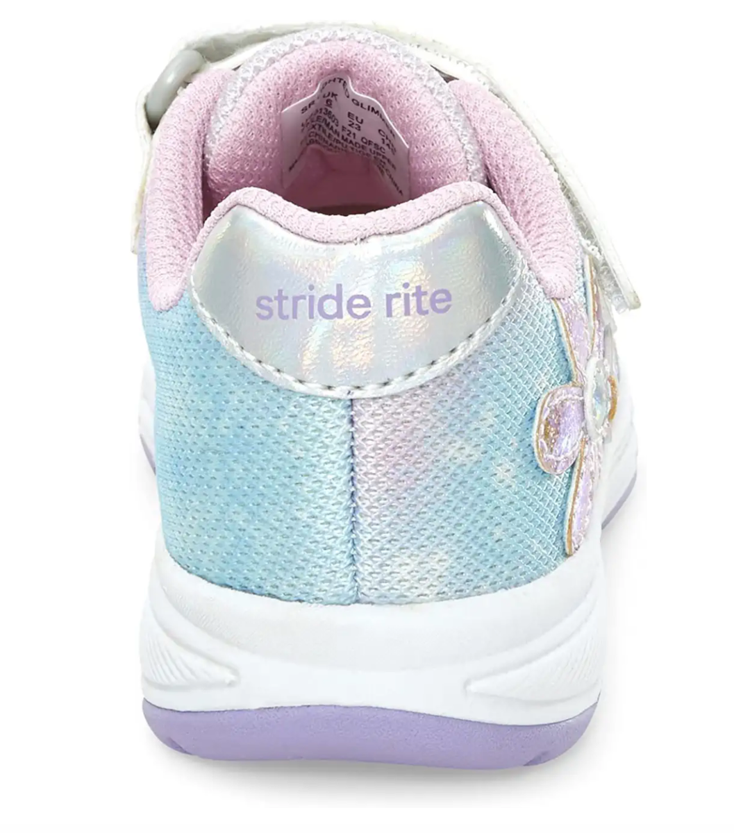 Stride Rite Sr Lighted Glimmer Iridescent – Silver Moon Kids
