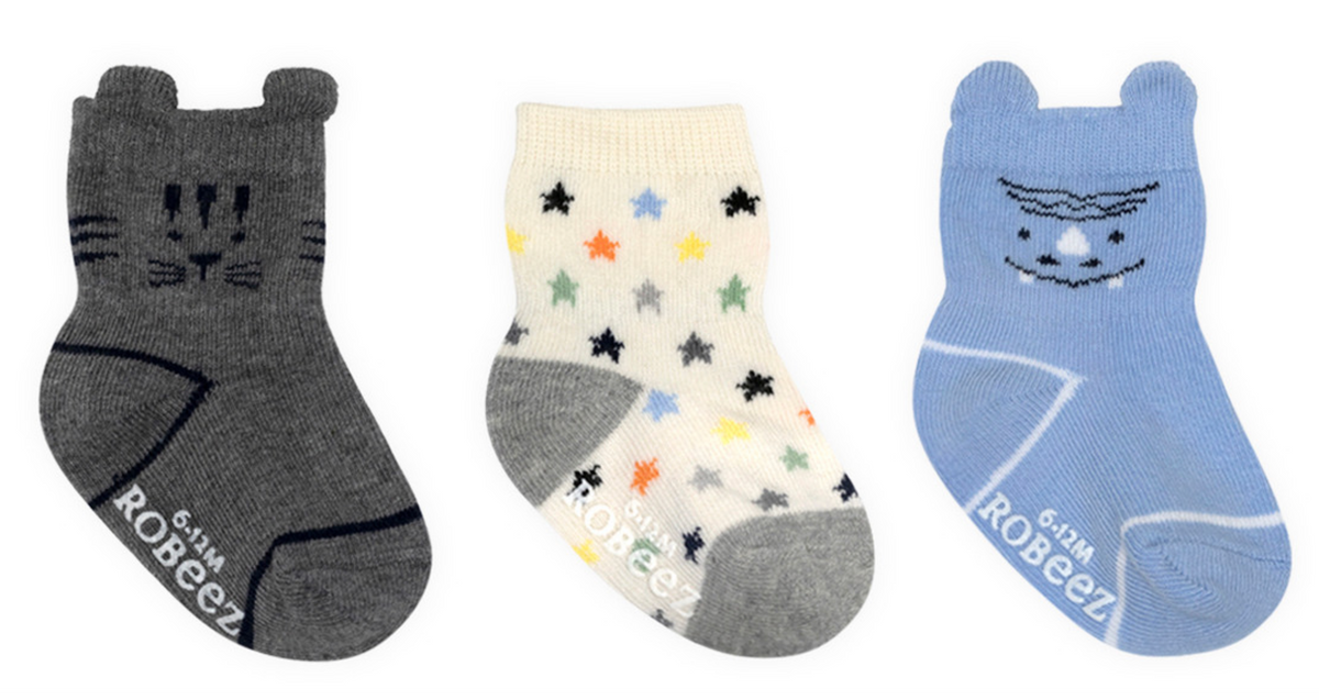Robeez Hunter & Rhyo Baby Socks – Silver Moon Kids
